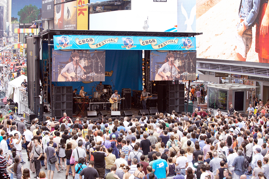 Blitzkrieg Shop! Photos of CBGB Fest's Times Square Invasion | SPIN SPIN