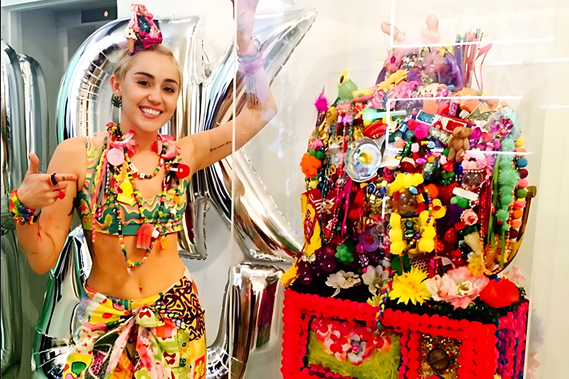 Gummy Candy, Sex Toys, and Glitter: Inside Miley Cyrus' 'Art Exhibition ...