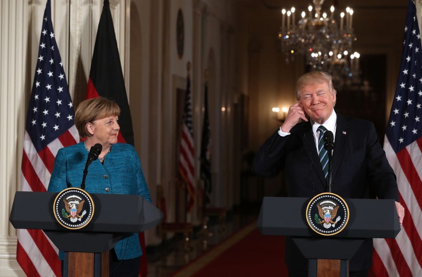 Donald Trump Gave a $300B "Bill" to Angela Merkel (UPDATED) - SPIN