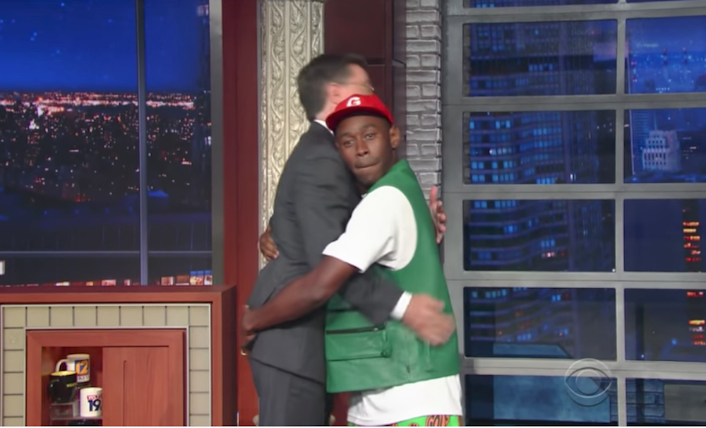 Watch Tyler, the Creator Talk to Colbert in His Boxers, Perform “911 ...