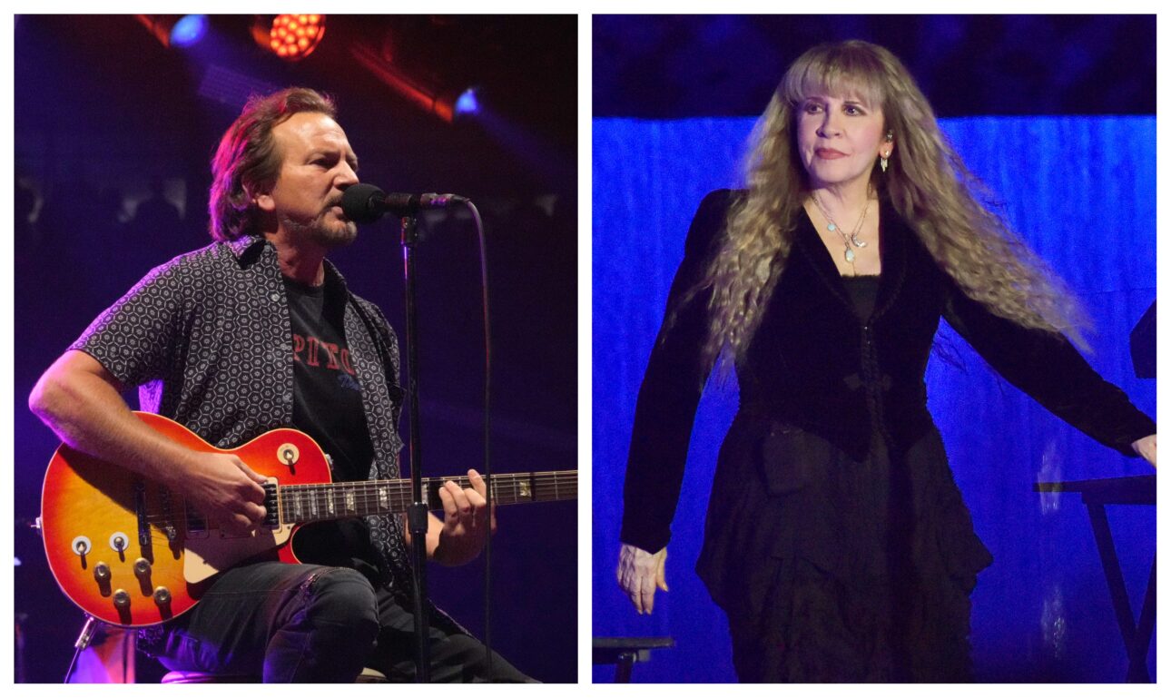 Eddie Vedder Joins Stevie Nicks on 'Stop Draggin' My Heart Around' Eddie Vedder Joins Stevie Nicks on 'Stop Draggin' My Heart Around'