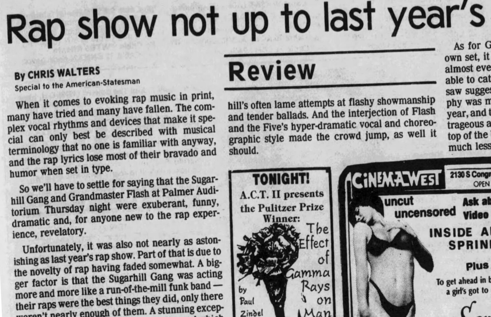 MOSES WEPT: Early Rap in the Mainstream Media - SPIN